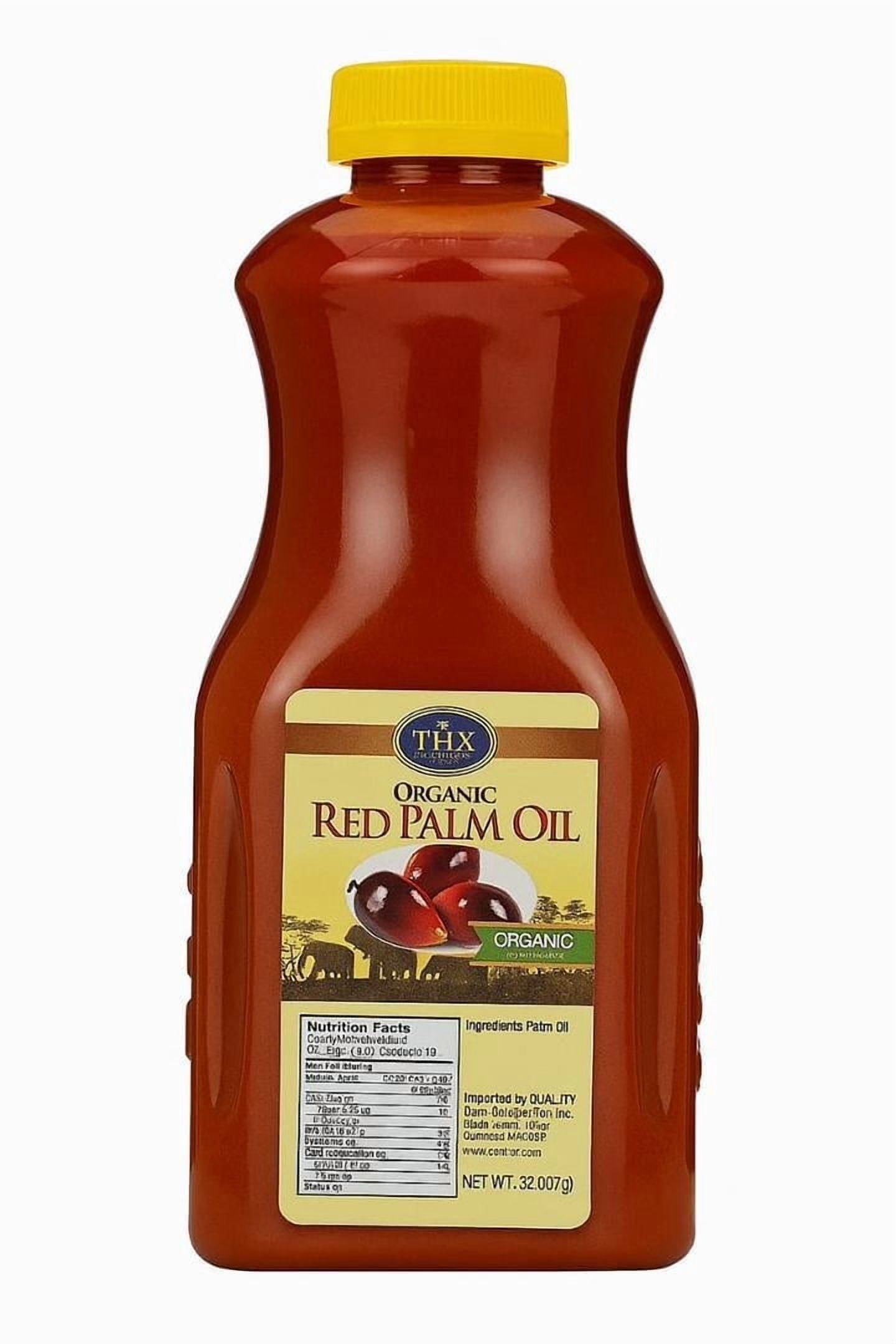 Palm Oil, Red Organic Palm Oil 32 Oz Pure Red Palm Oil for Cooking ...