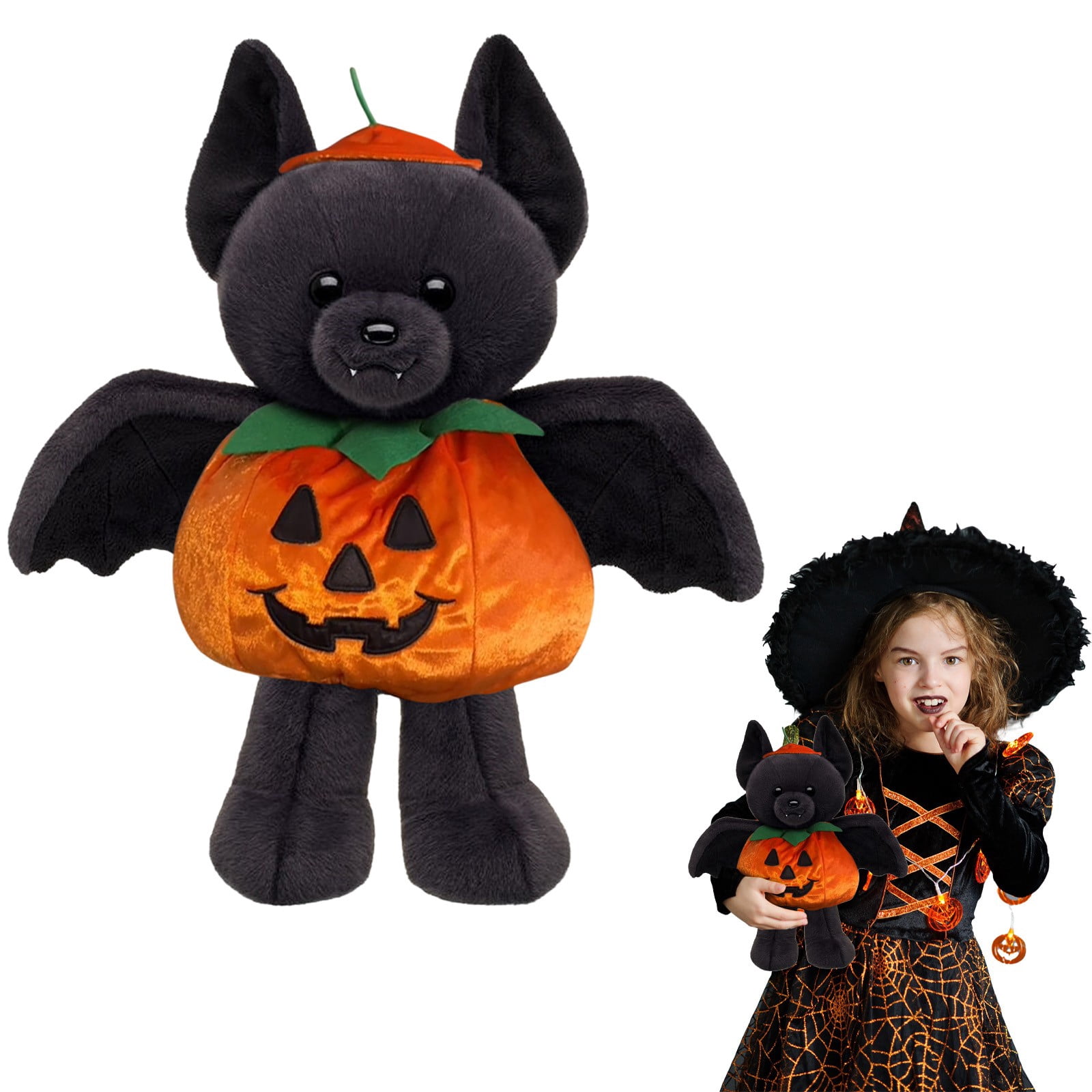 Palm Pals Halloween Stuffed Animal Halloween Plush Poseable Bat 40CM ...