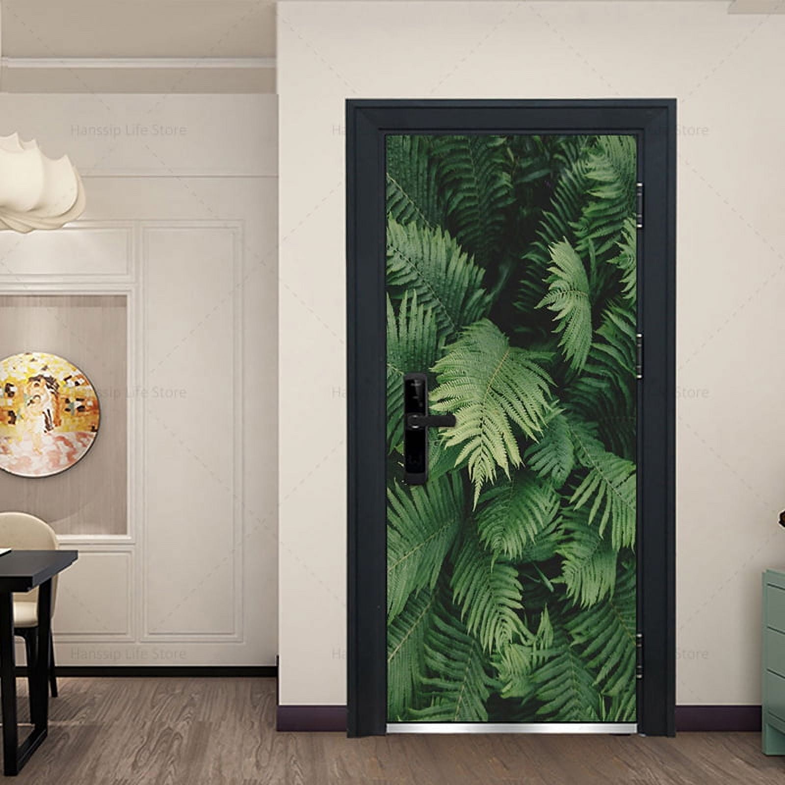 Palm Plants 3D Door Wallpaper Sticker Adhesive Vinyl Mandala Relief ...