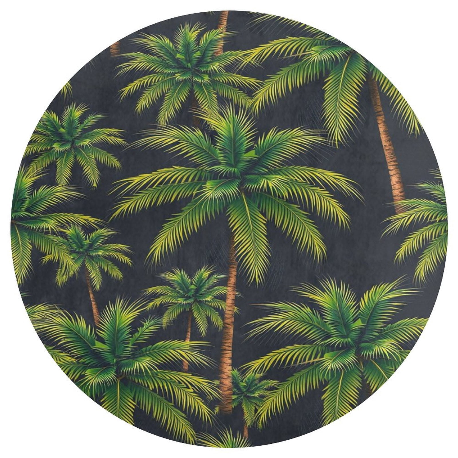 Palm Round Carpet Living Room Carpet Modern And Stylish Living Room And ...