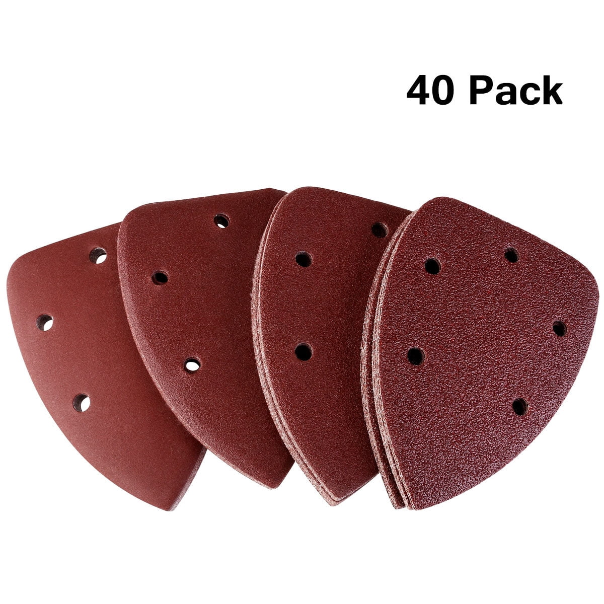 ULTNICE Disc Sanding Pads Fine Grit Sandpaper Dark Brown 40Pack 5.5 * 3 ...