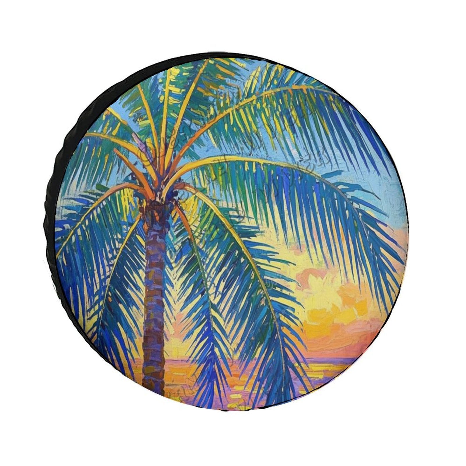 Palm Spare Tire Cover Wheel Protectors UV-Resistant Weatherproof ...