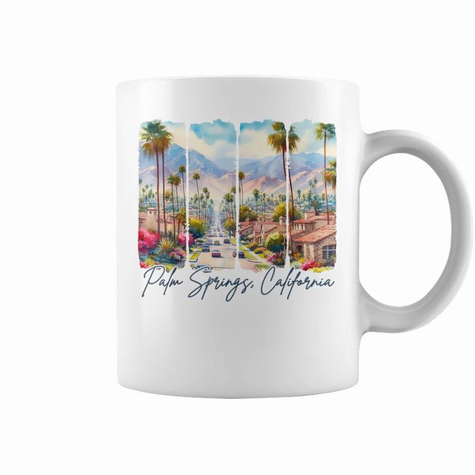 Palm Springs California Travel Brushstroke Palm Springs Trip Coffee ...