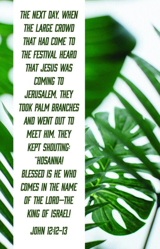 Palm Sunday Bulletin: Blessed Is the King of Israel (Package of 100 ...
