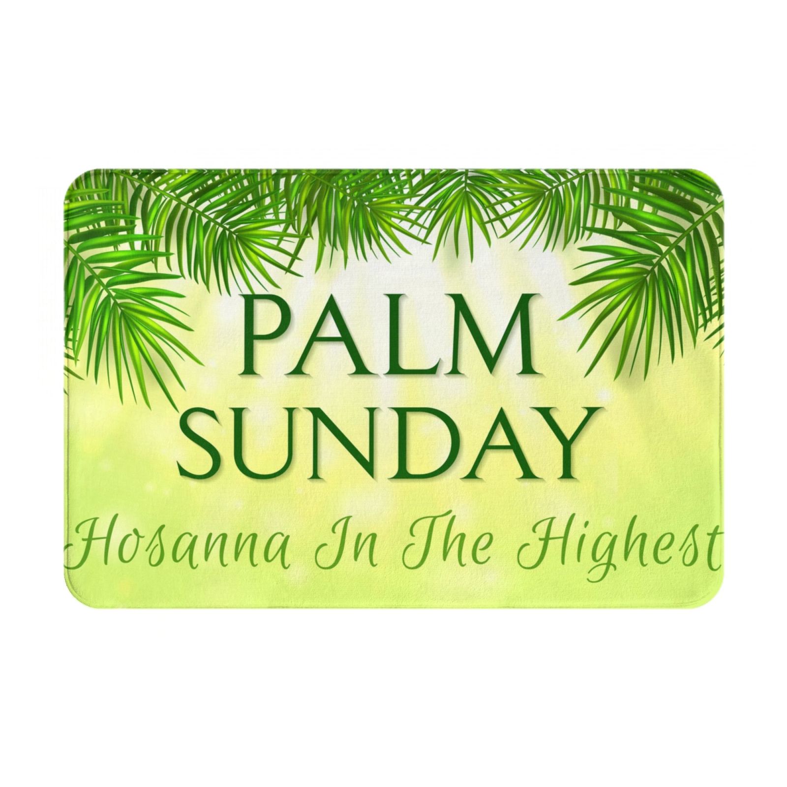 Palm Sunday Door Mat Outside/Indoor Entrance Floor Mats Non-Slip Rug ...
