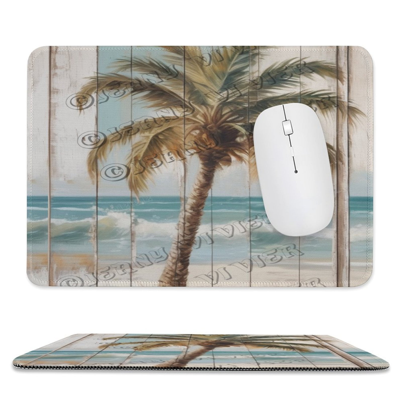 Palm Texture Mouse Pad With Stitched Edge,Non-Slip Rubber Base,Premium ...