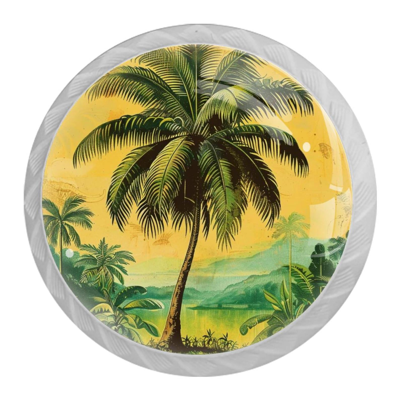 Palm Tree Cabinet Knobs, Stainless Steel Kitchen Knobs, Knobs with ...