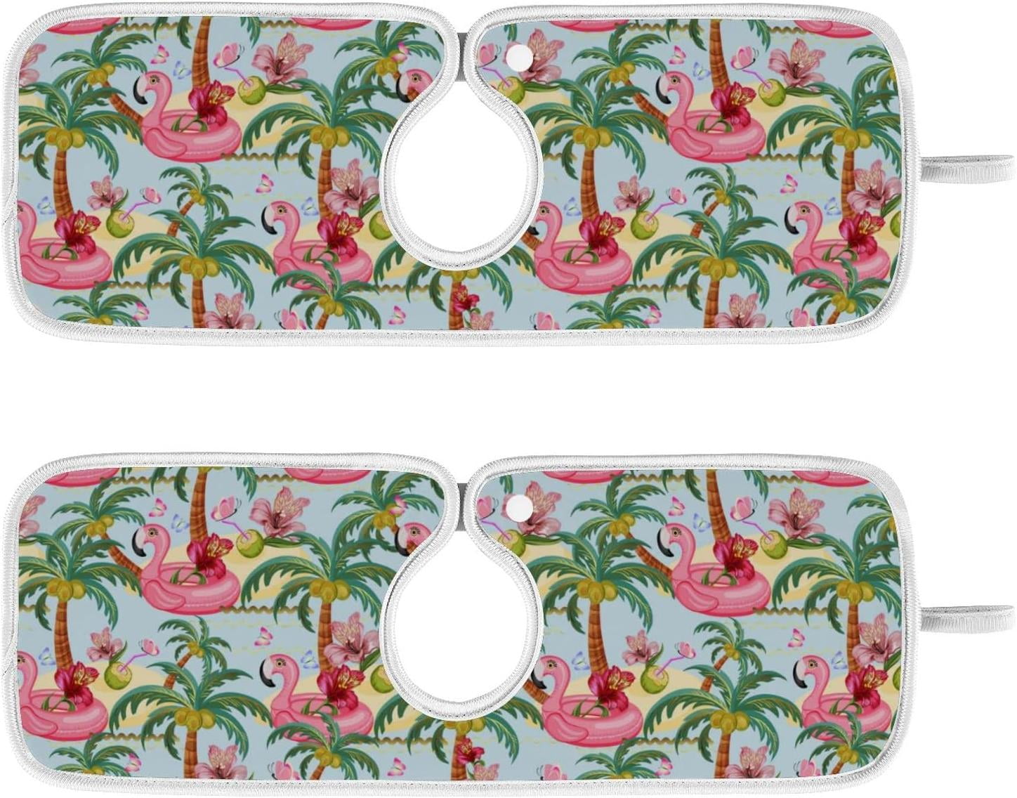 Palm Tree Coconut Sink Splash Guard for Faucet 2 Packs Faucet Absorbent ...
