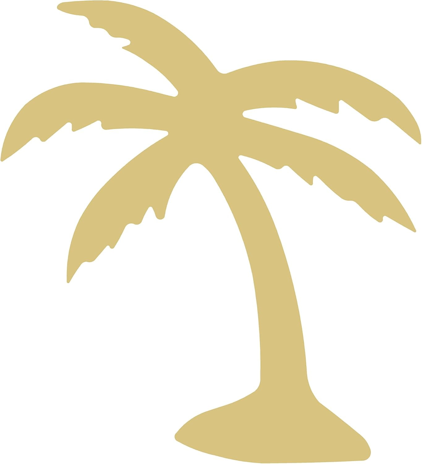 Palm Tree Cutout Unfinished Wood Nautical Summer Beach House MDF Shape ...