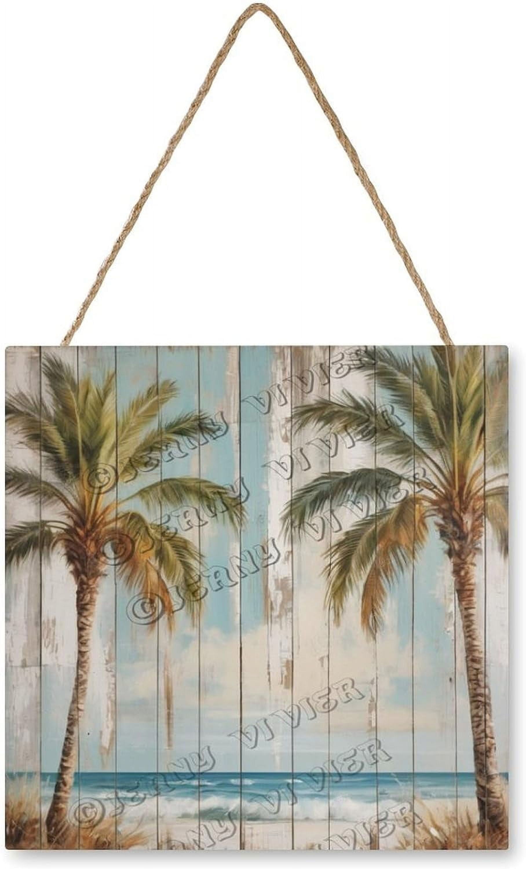 Palm Tree Decor Tropical Wall Decor Beach House Wall Decor Coconut Palm ...