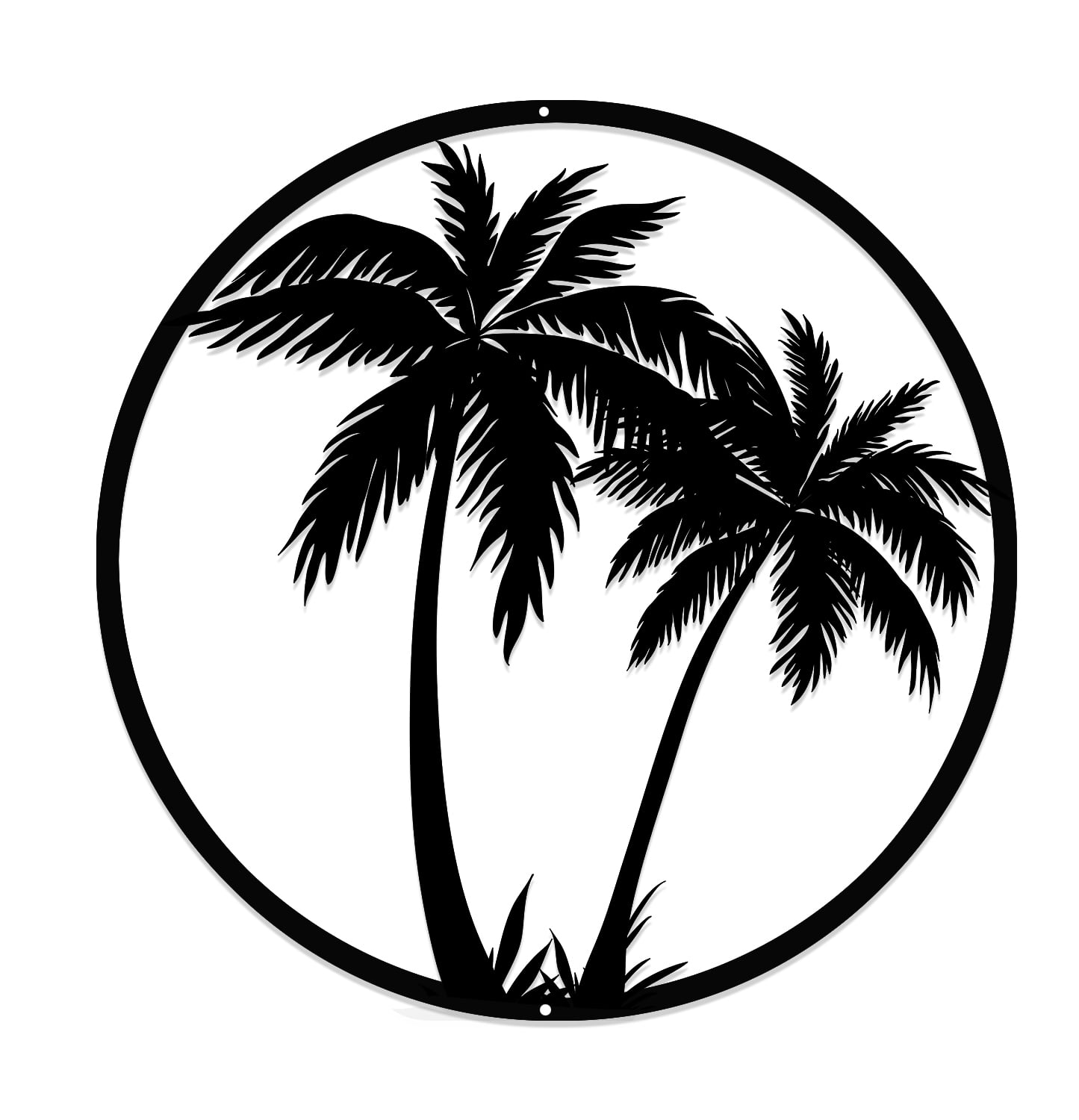 Palm Tree Metal Home Decor Sign Decorative Lake House Cabin Sign ...