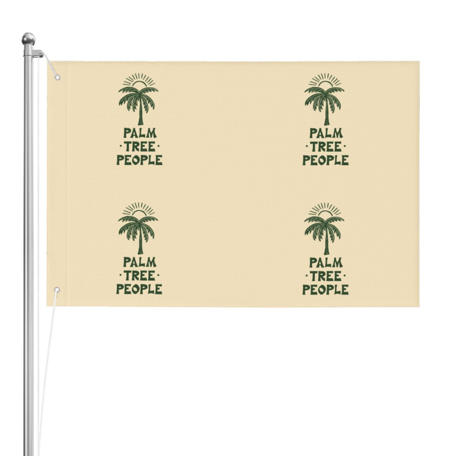 Palm Tree People Logo Flag Double Sided Flag 2x3ft For Home/Company ...