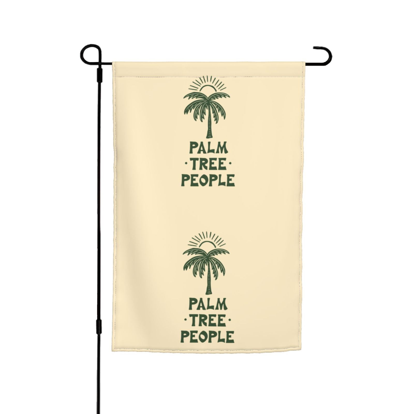 Palm Tree People Logo Garden Flag 12x18 Inch, Double Sided Outside Sign ...