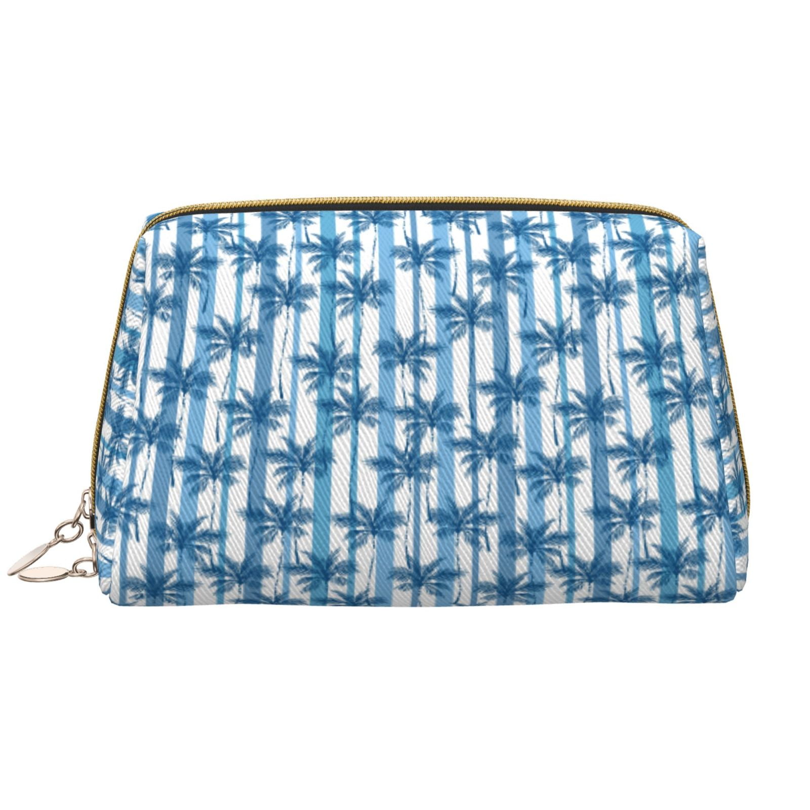 Palm Tree Print Makeup Bag, Cosmetic Bags Travel Toiletry Bag for Women ...