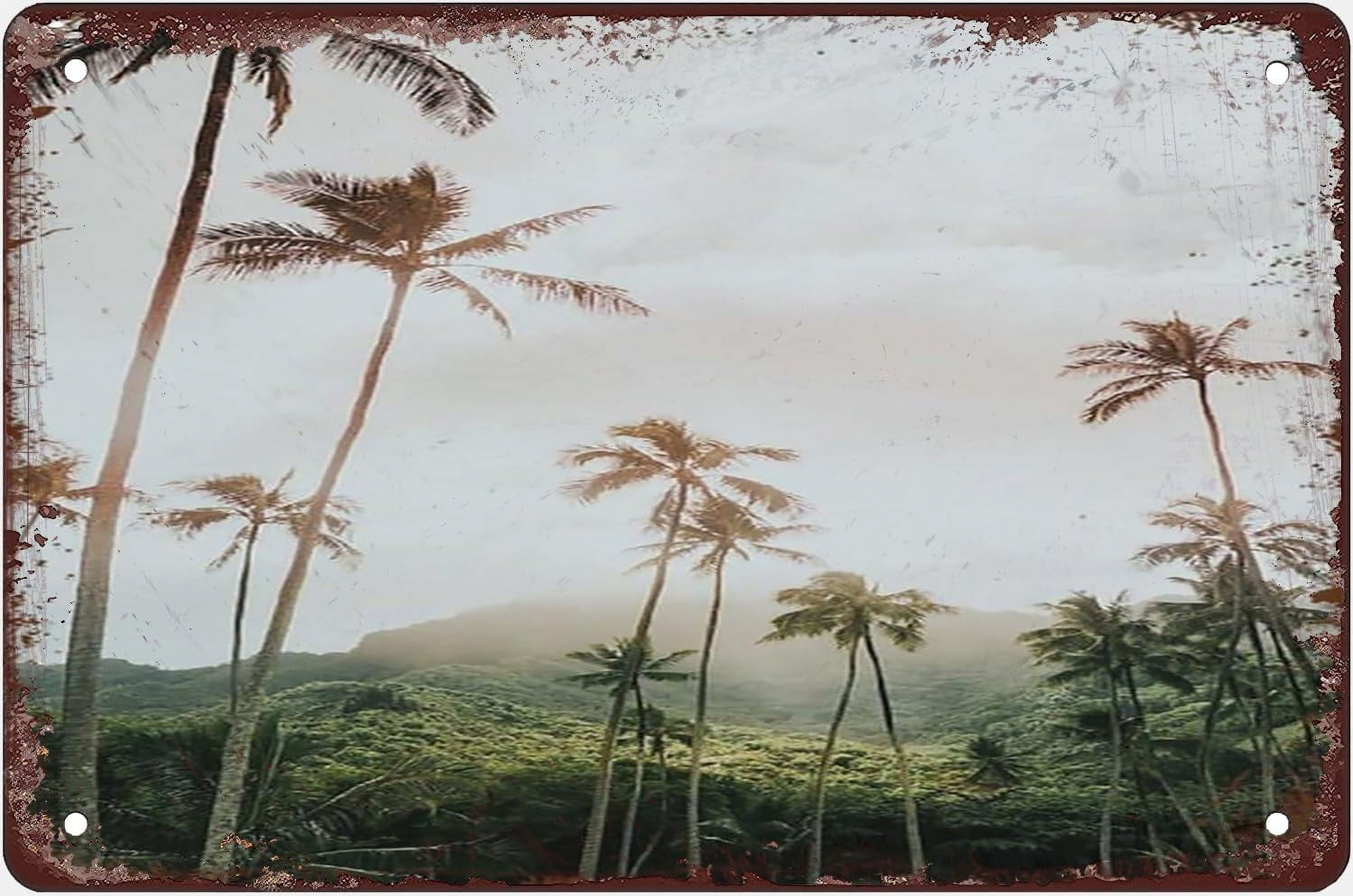 Palm Tree Print Tropical Beach Wall Art Pastel Beach Prints Palm Tree ...