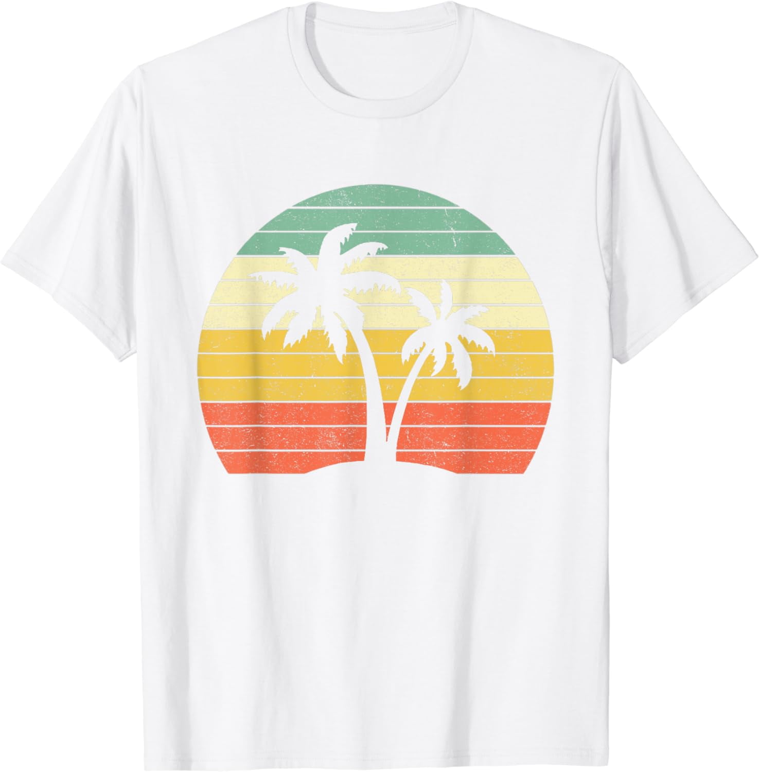 Palm Tree Retro Tropical Beach Shirt T-Shirt - Walmart.com