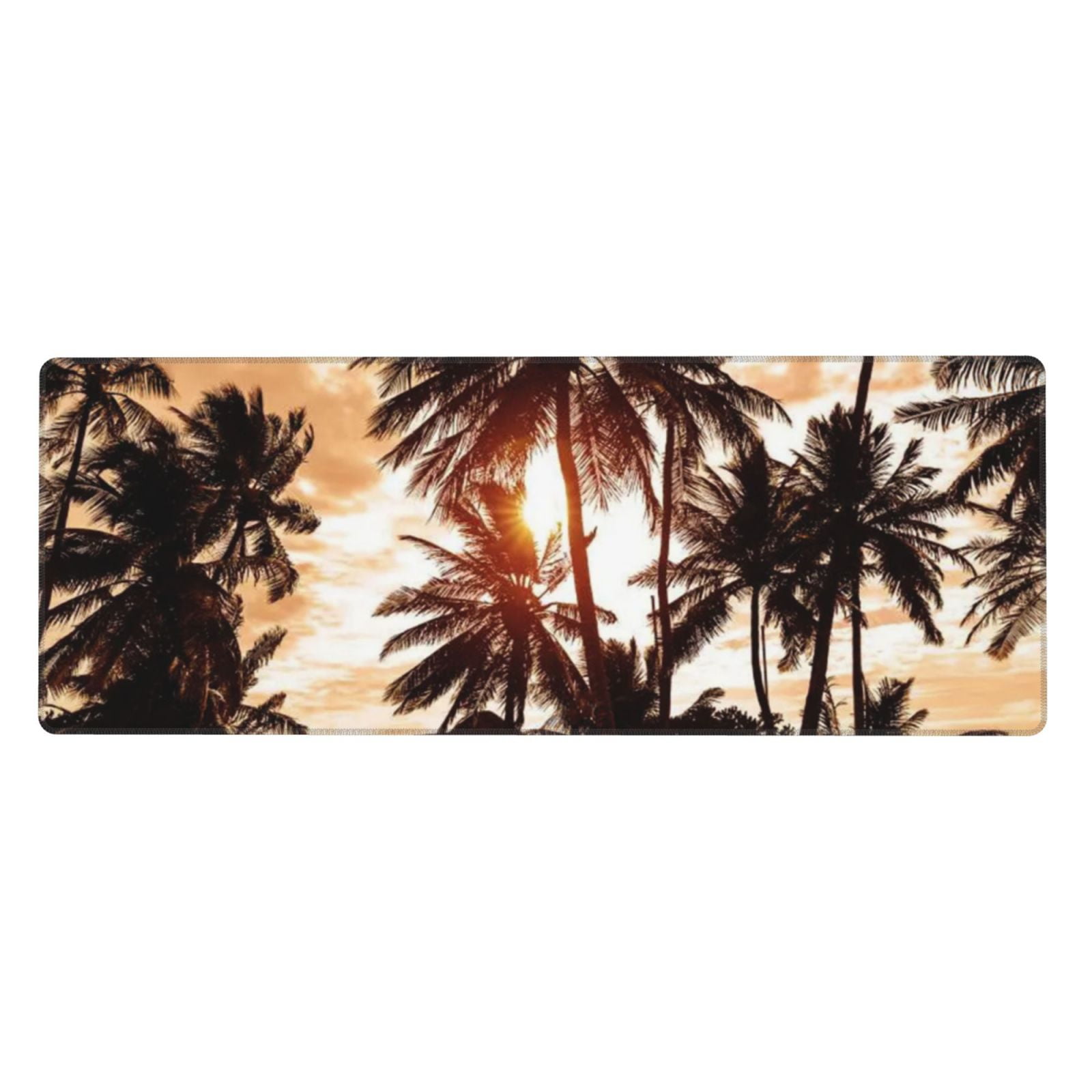 Palm Tree Shore Caribbean Mist Mousepad Large Mouse Pad Desk Pad ...