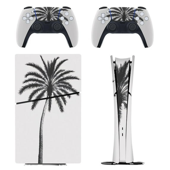 Palm Tree Silhouette Console Skin Bundle for PS5 Pro Slim Disc ...