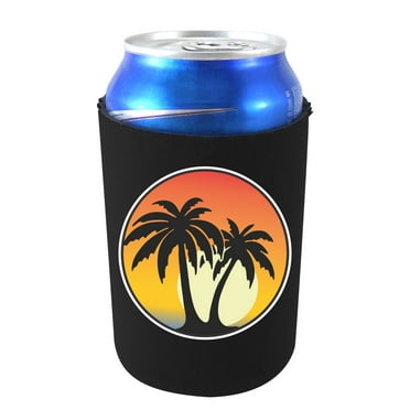 Waves Tropical Beach Pattern 16 oz. Can Coolie - Walmart.com