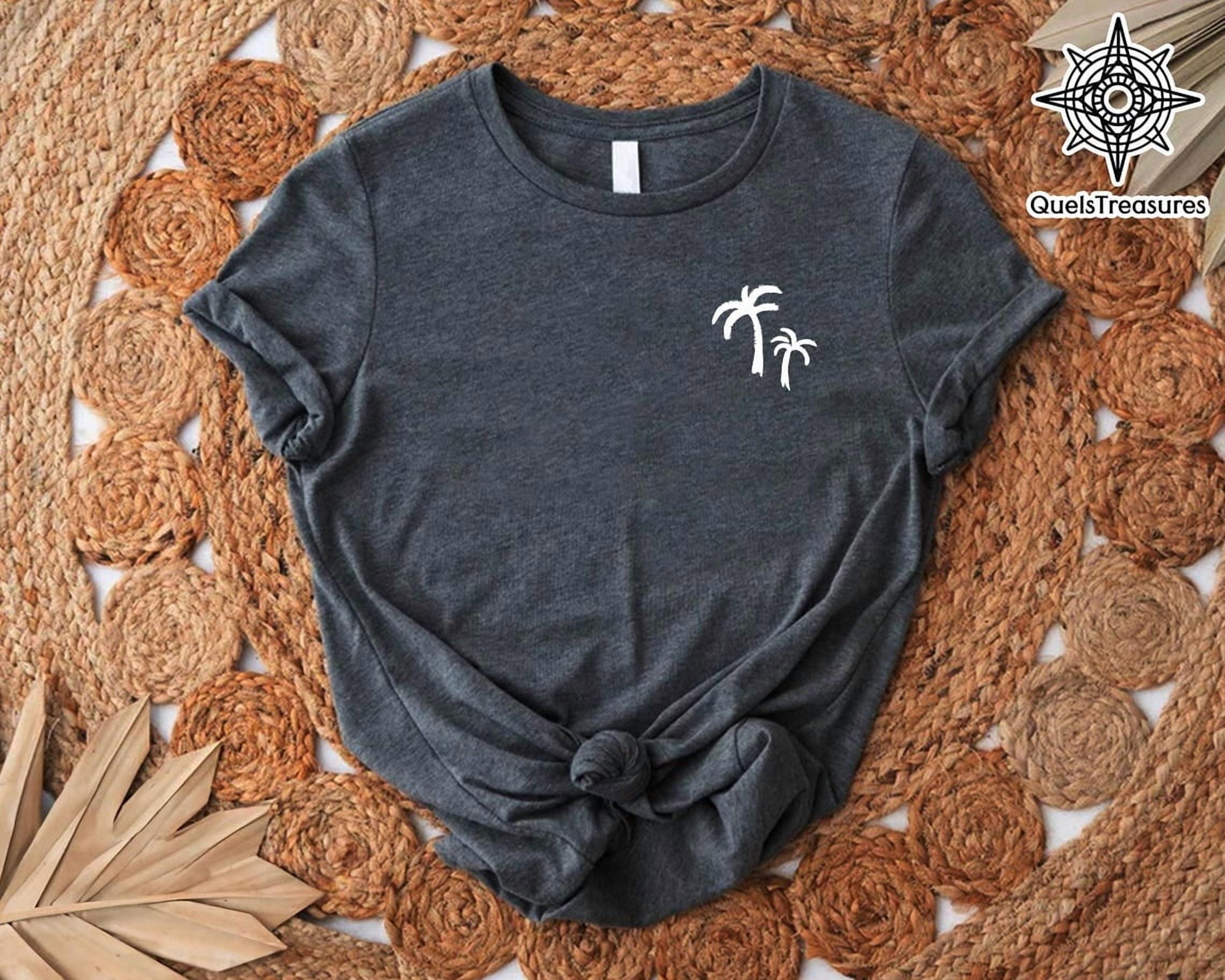 Palm Tree T-Shirt, Beach Palm Trees Shirt,Retro Summer Top,Summer Shirt ...