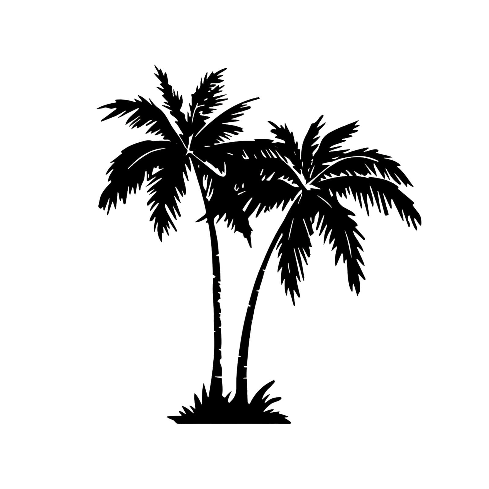 Palm Tree Tropical Premium Waterproof Vinyl Decal Stickers for Fridge ...