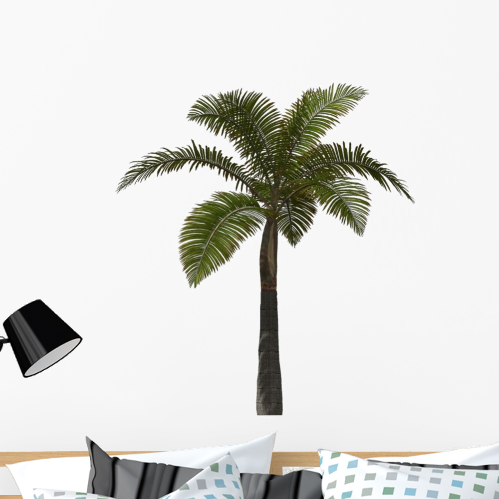 Palm Tree Wall Decal by Wallmonkeys Peel and Stick Graphic (36 in H x ...