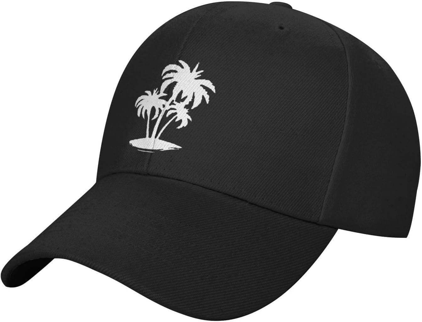 Palm Tree and Tropical Island Adjustable Rear Buckle Cap Baseball Cap ...