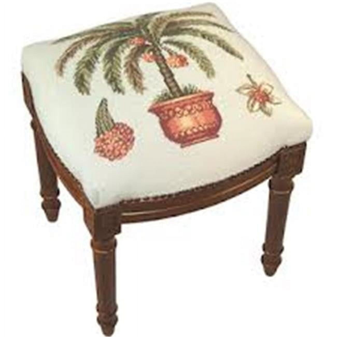 Palm Tree needlepoint stool - Walmart.com