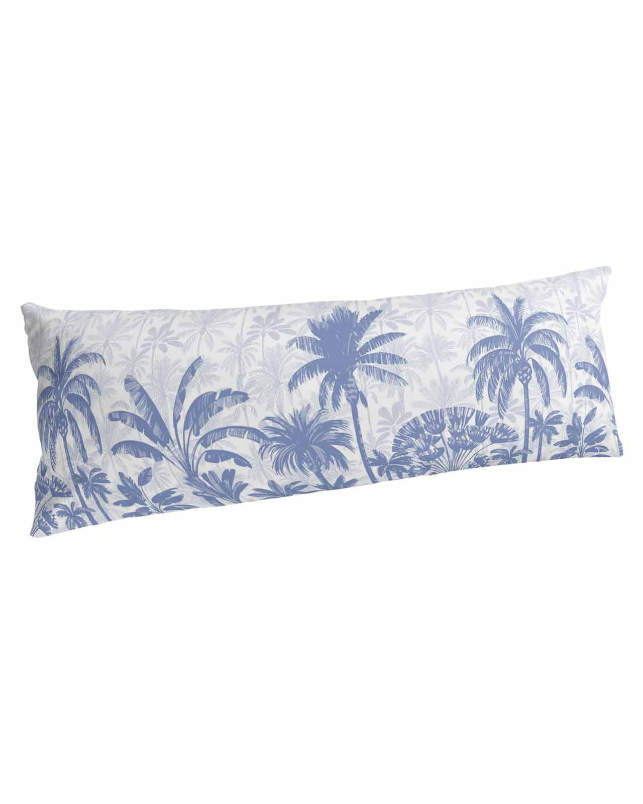 Palm Trees Body Pillow Covers, Blue Tropical Plants Summer Forest ...