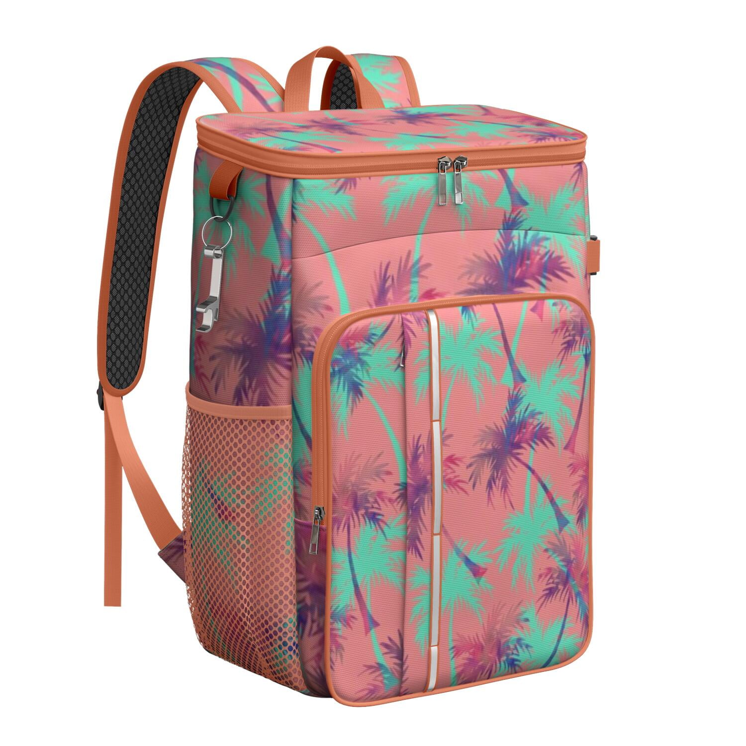 Palm Trees Sunset Backpack Cooler, Waterproof Leak Proof Insulated ...
