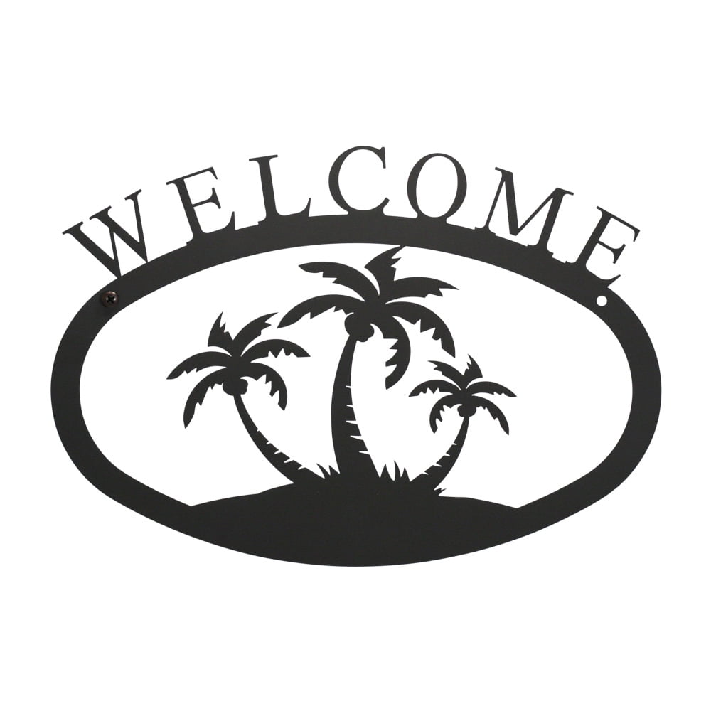 Palm Trees - Welcome Sign Small - Walmart.com