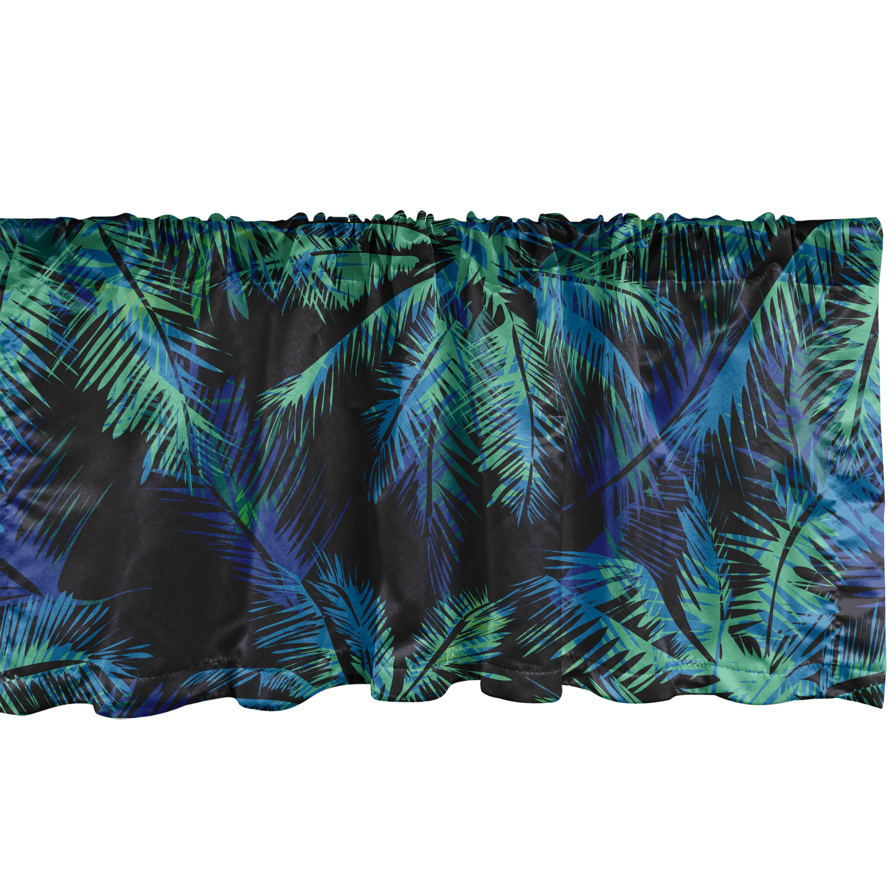 Palm Trees Window Valance, Psychedelic Inspirations Trippy Hawaii ...