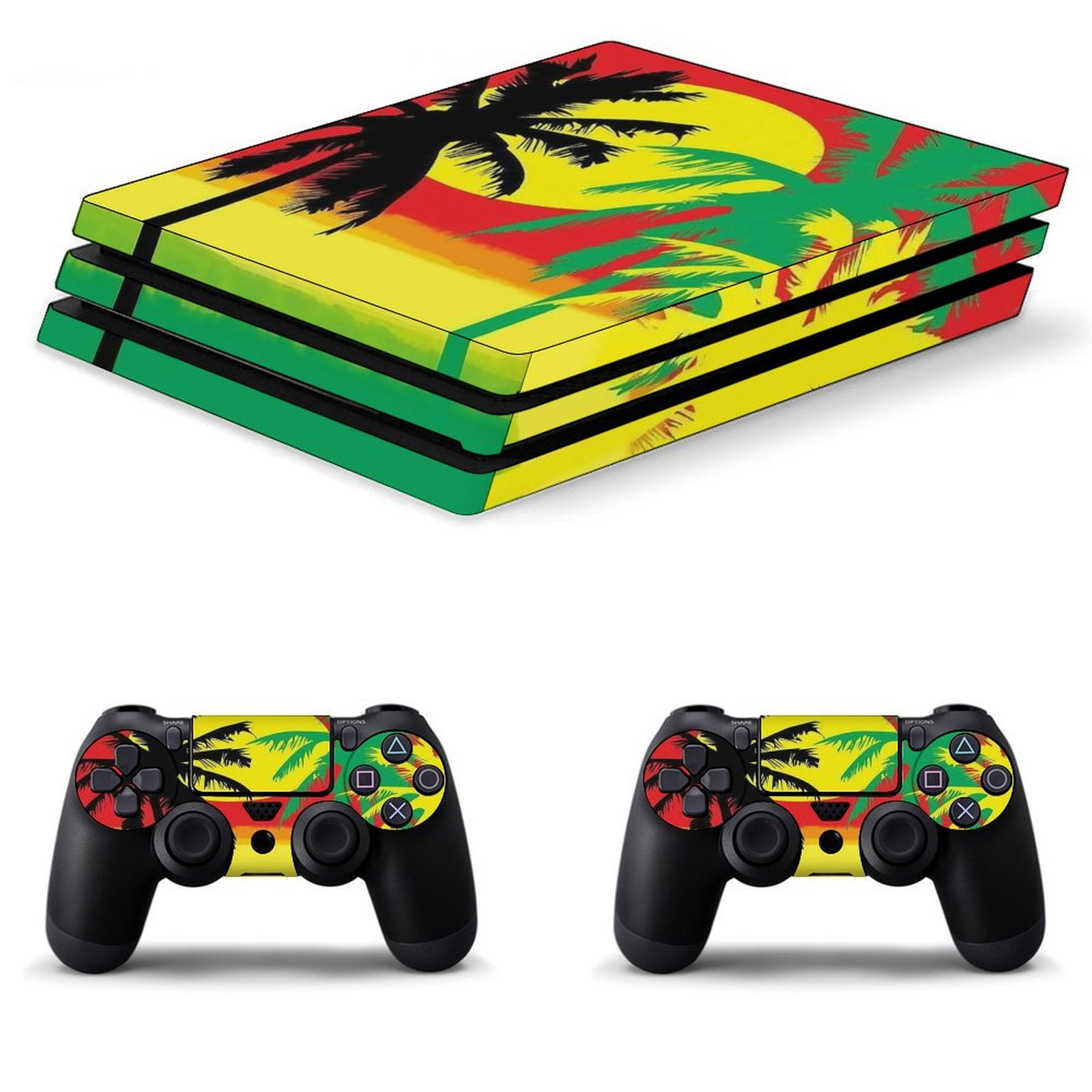 Palm Trees in Jamaica Colors PS4/PS4 Pro/PS4 Slim Skin Sticker For ...