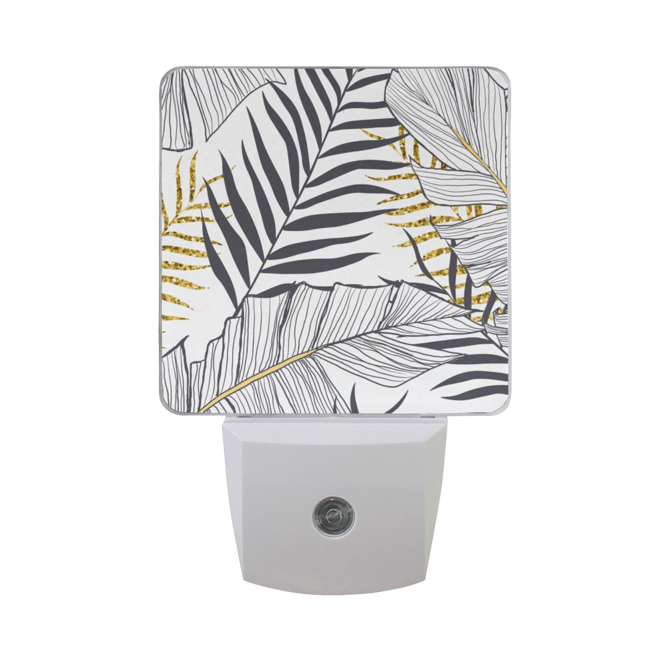 Palm Tropical Leaves Night Light LED Dusk to Dawn Auto Sensor Night ...