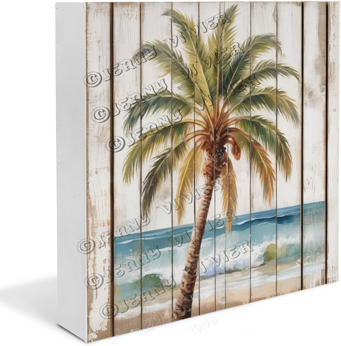 Palm Wooden Box Sign Palm Gifts Funny Summer Sign for Office Rustic ...
