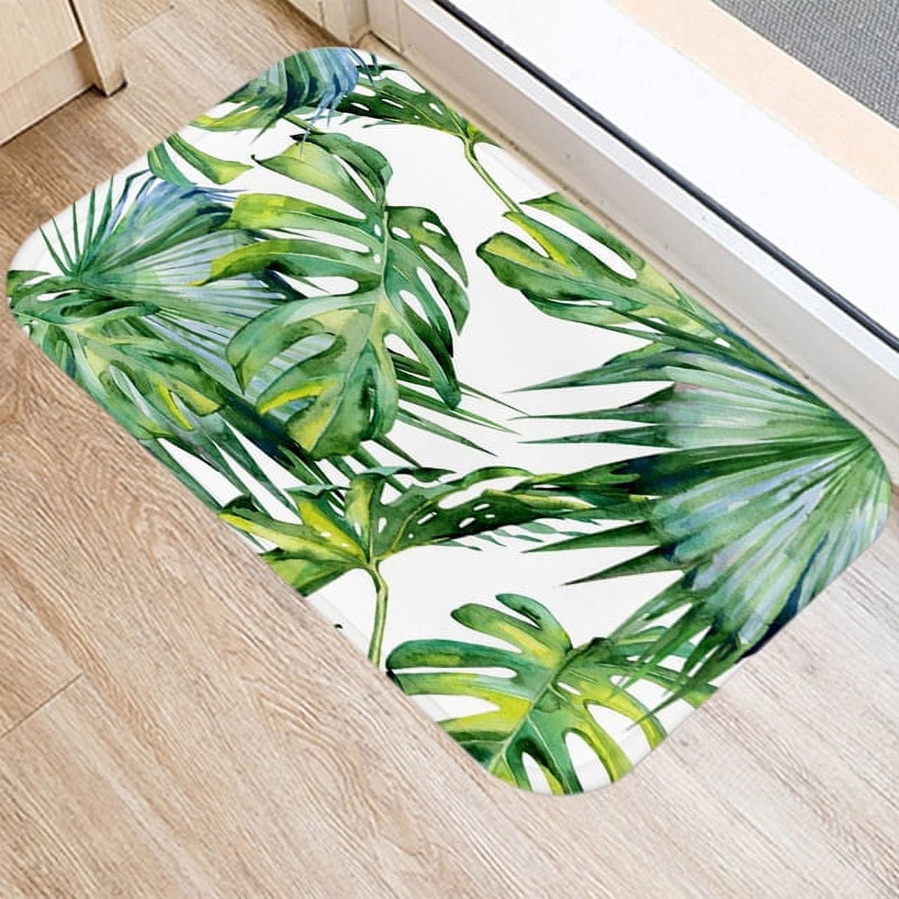 Palm leaf tropical plant decorative carpet modern living room bedroom ...