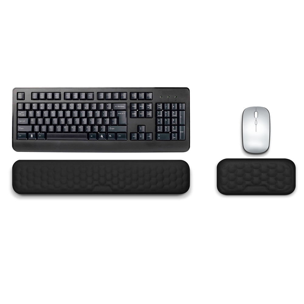 Palm rest for keyboard and mouse, Wrist Rest, Ergonomic memory foam ...
