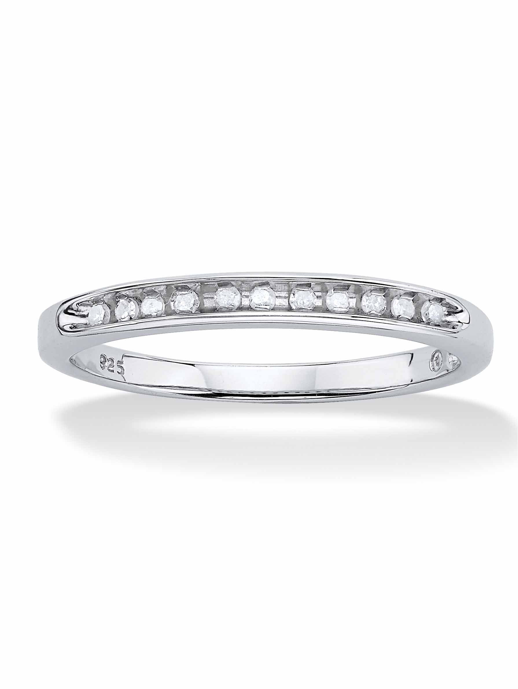 1/10 Carat T.W. Diamond Sterling Silver Promise Ring - Walmart.com