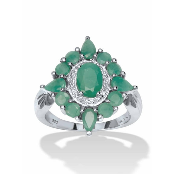 PalmBeach Jewelry 2.20 TCW Marquise Cut Genuine Red Ruby 14k Yellow ...