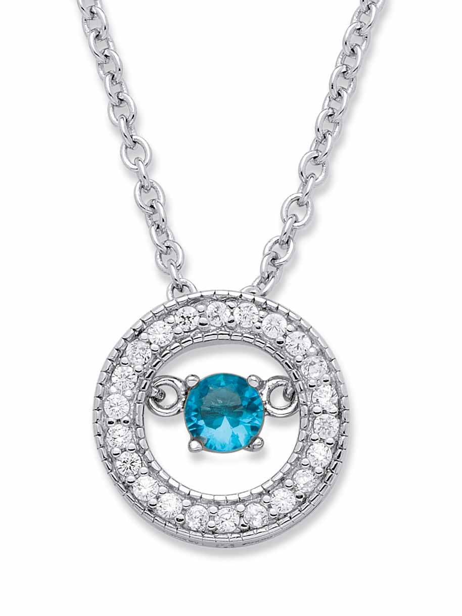 PalmBeach Jewelry .20 TCW "CZ in Motion" Simulated Birthstone and CZ ...