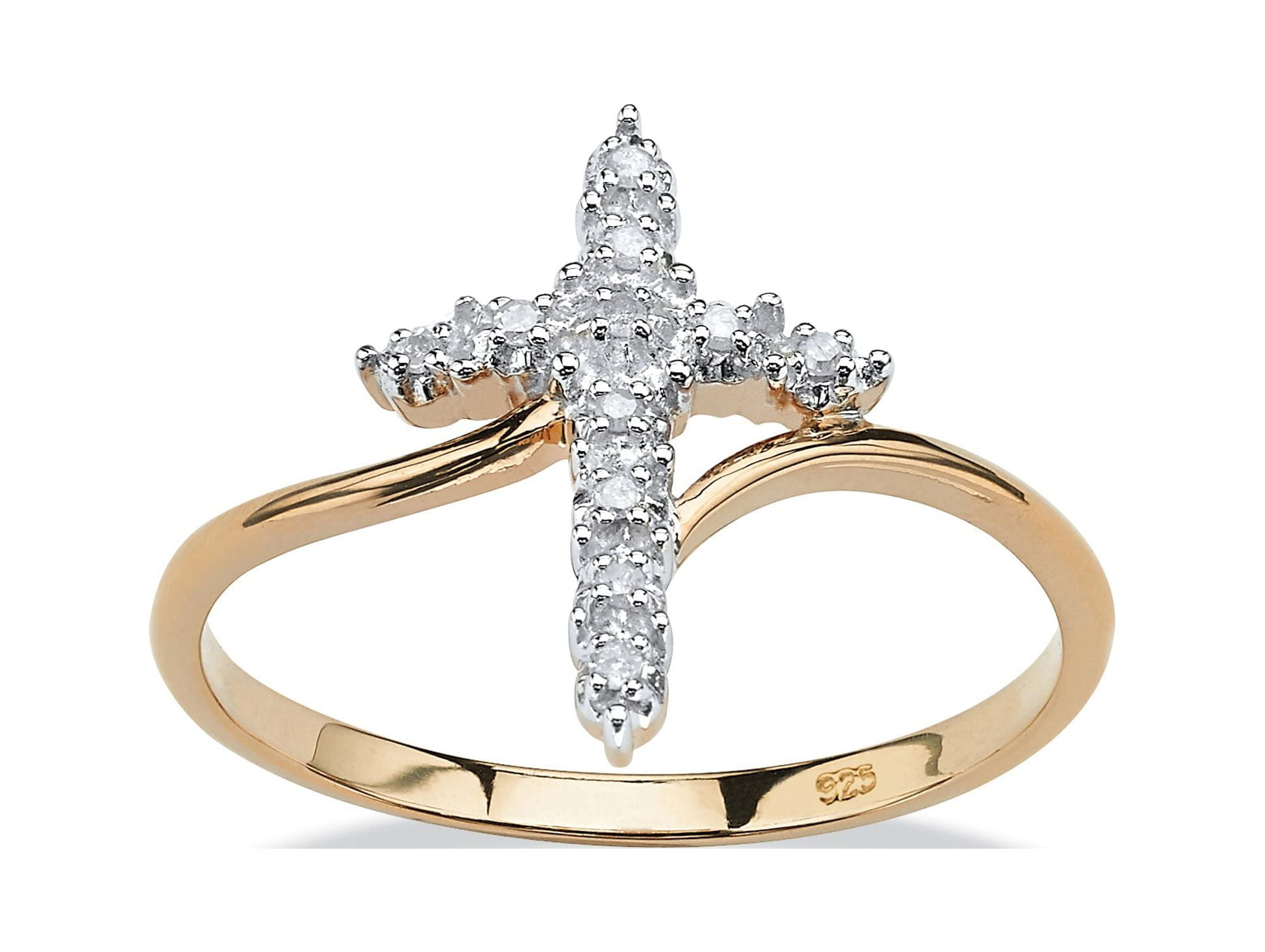 PalmBeach Jewelry 18k Gold-Plated or Platinum-Plated Sterling Silver ...