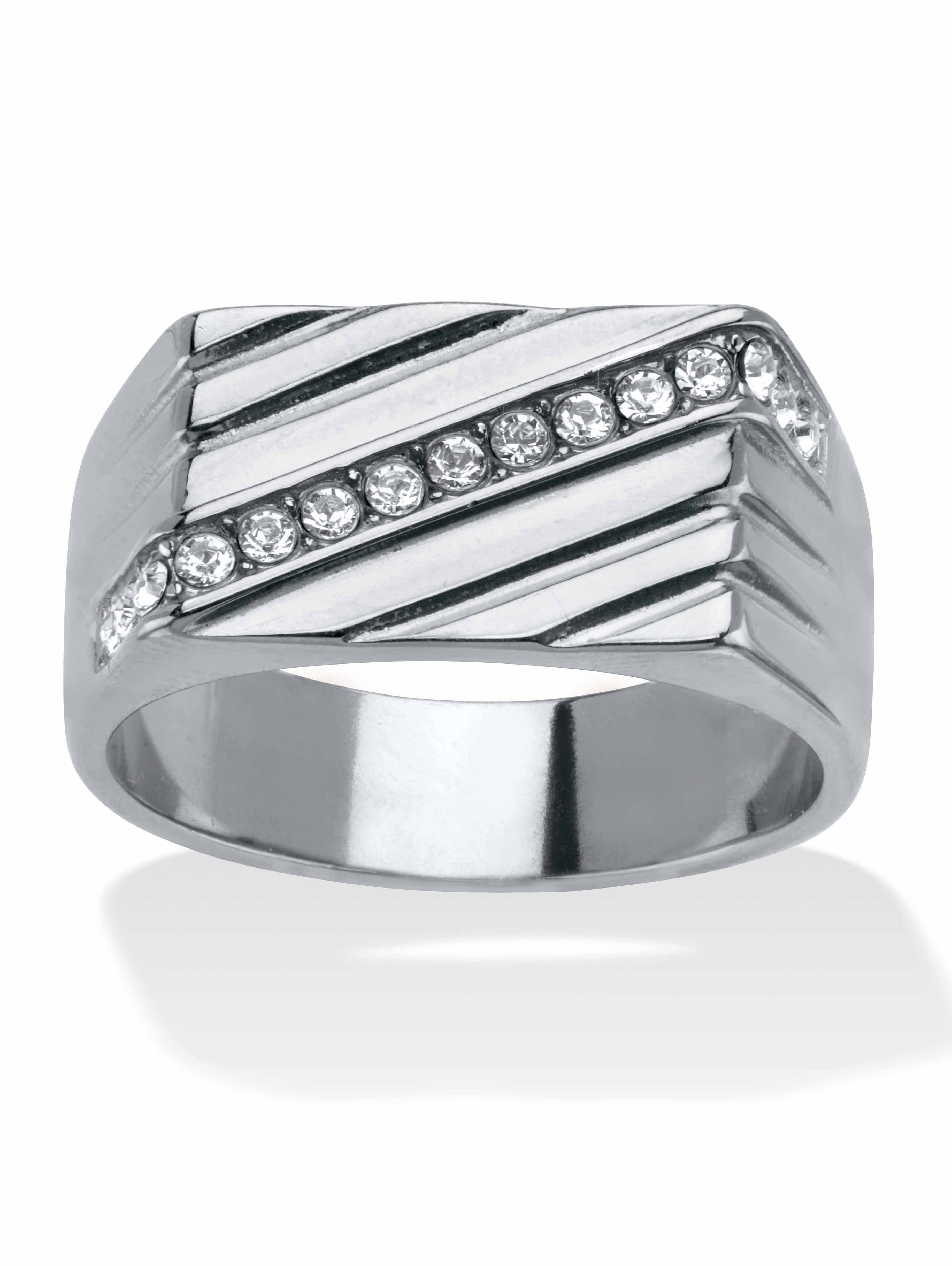PalmBeach Jewelry Men's Stainless Steel or Gold Ion-Plated Stainless ...