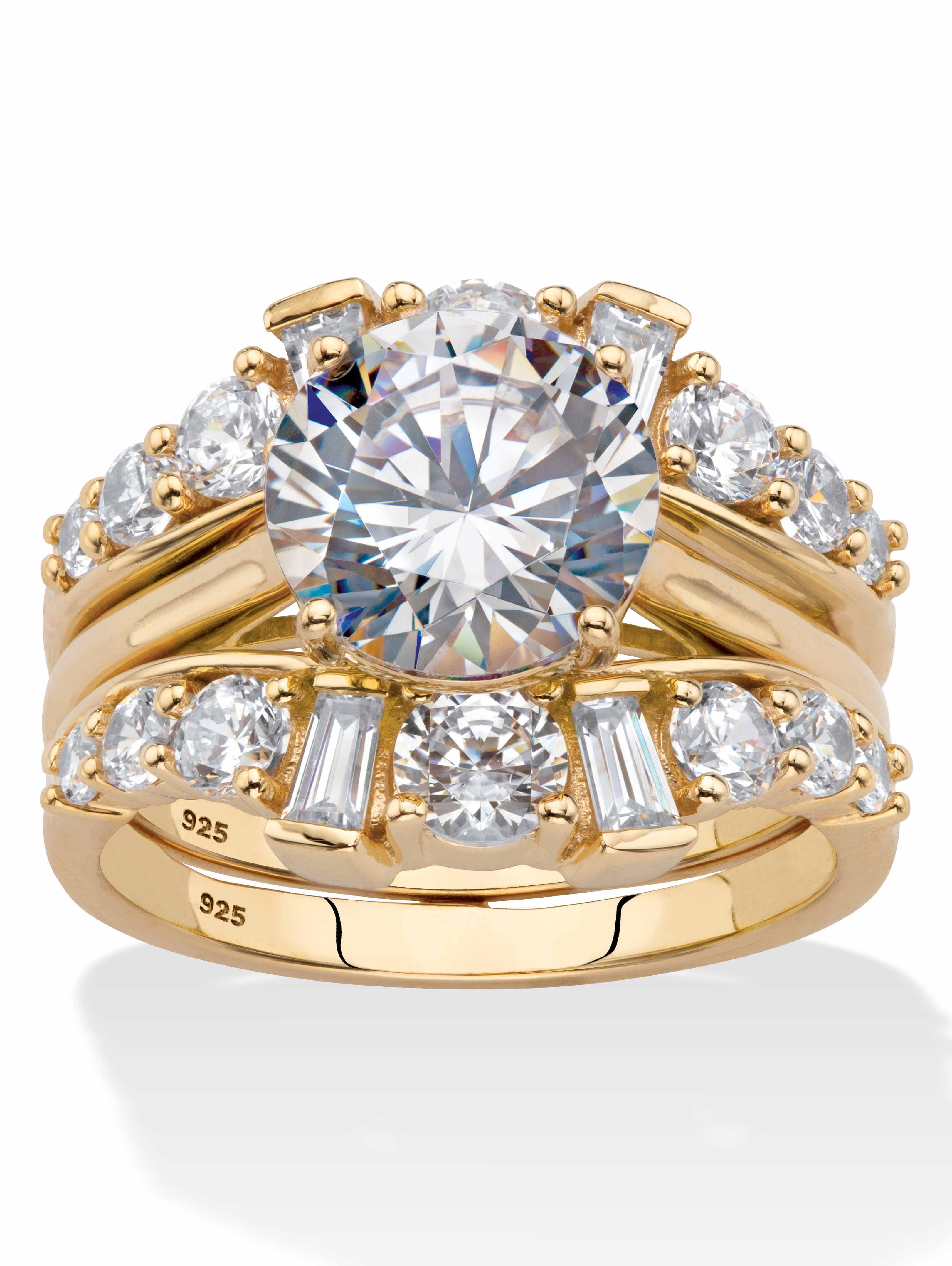 Palmbeach Jewelry Princess Cut Cubic Zirconia 2 Piece Jacket Wedding