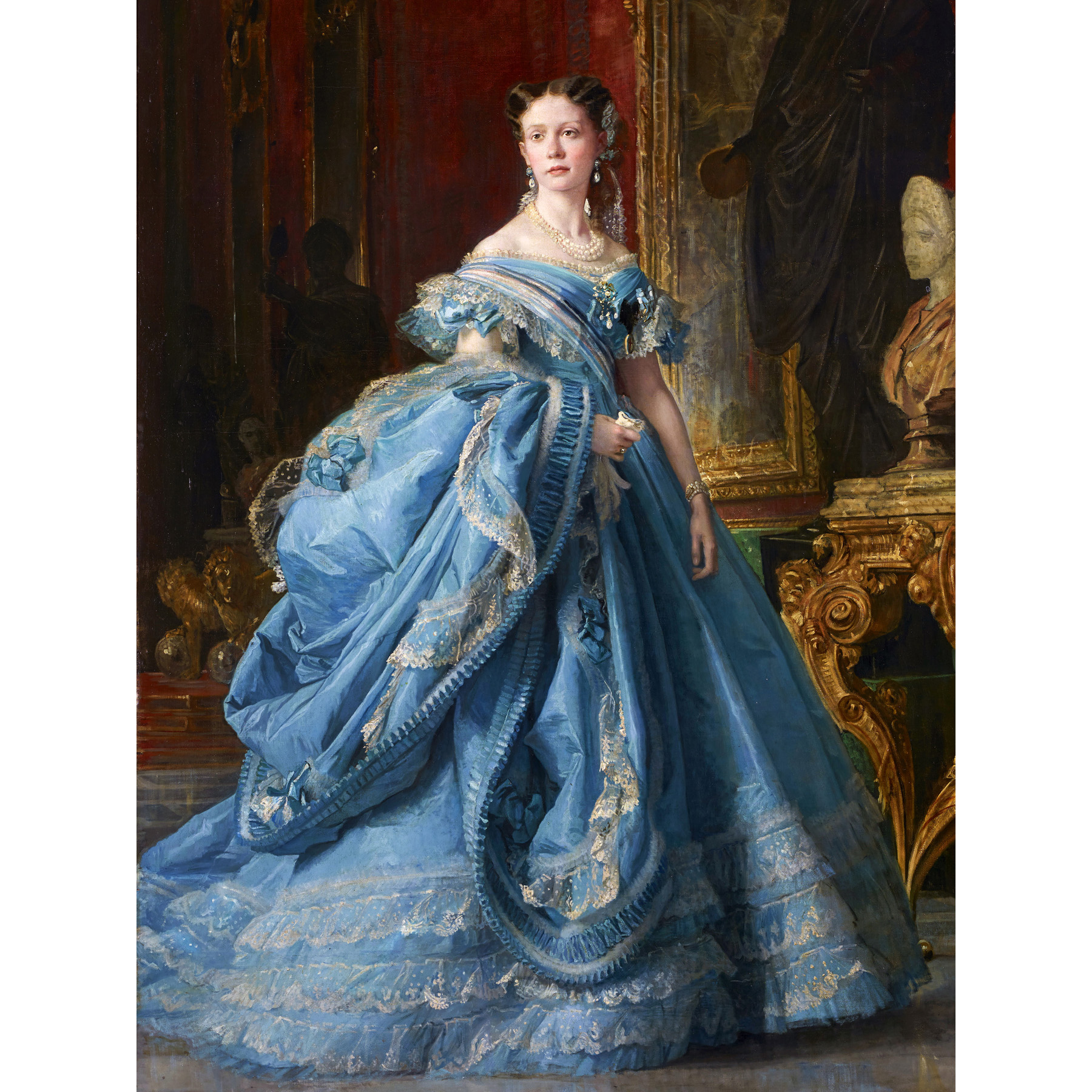 Palmaroli Portrait Infanta Isabel De Borbon Painting Extra Large Art ...