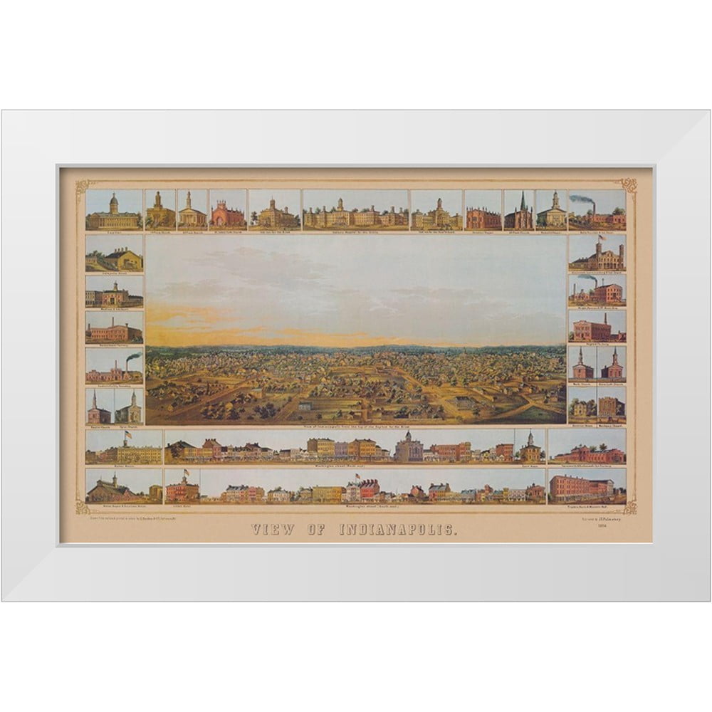 Palmatary 18x13 White Modern Wood Framed Museum Art Print Titled ...