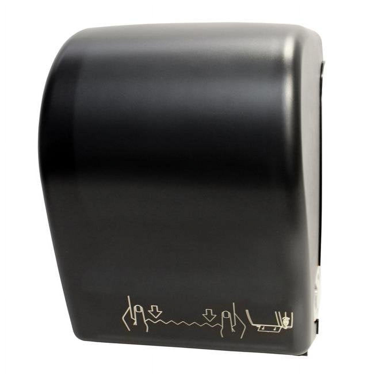 Palmer Fixture Hands Free Auto-Cut Roll Towel Dispenser, Black ...