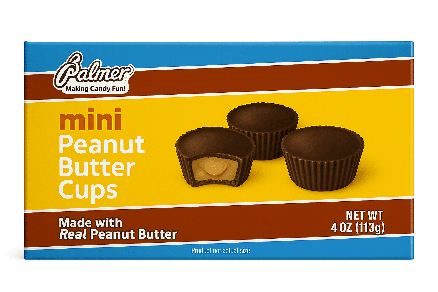 Palmer Mini Peanut Butter Cups, 4 oz Box - Walmart.com