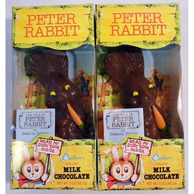Palmer Peter Rabbit Hollow Milk Chocolate Easter Bunny, Large 5 oz ...