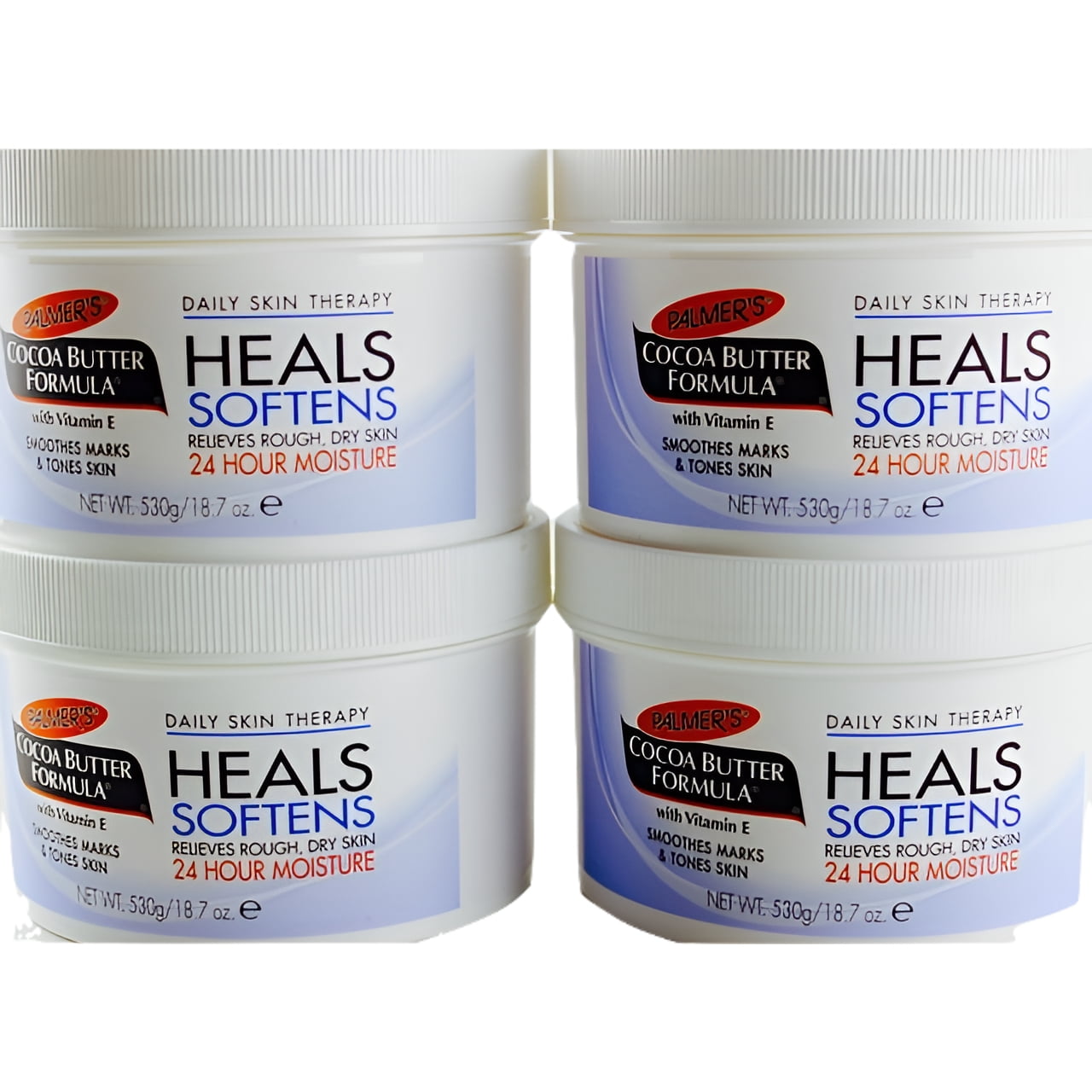 Palmer,S Cocoa Butter Formula With Vitamin E, 18.7Oz (530G) (4 Jars) - Walmart.com