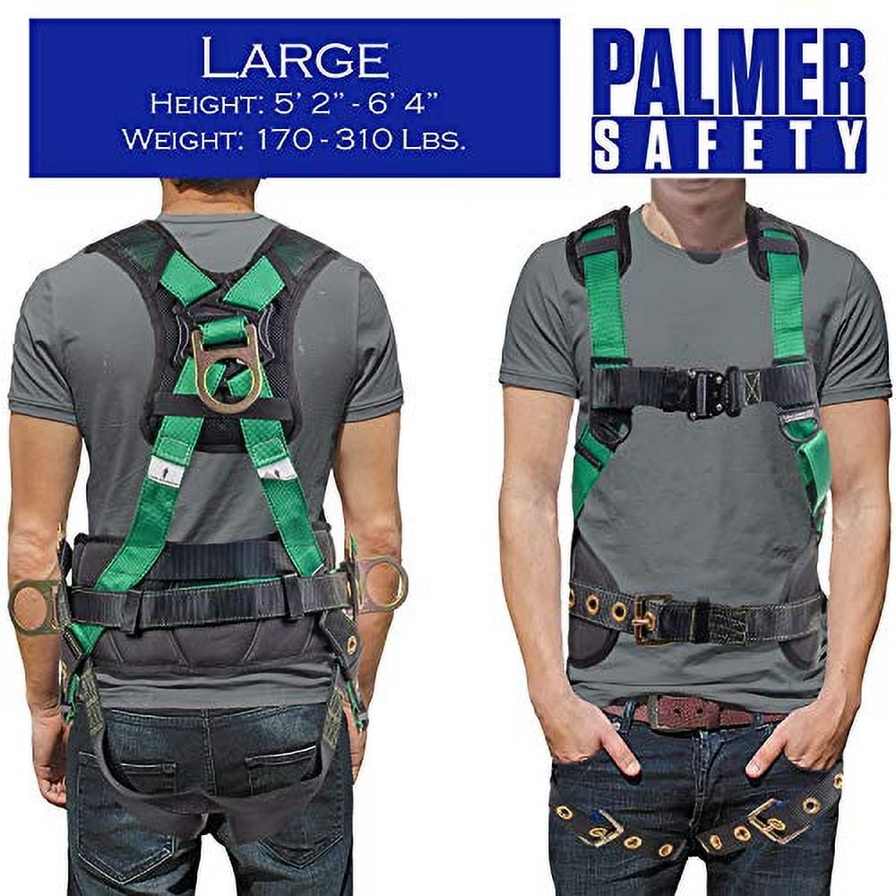 Palmer Safety Fall Protection Safety Harness Hammerhead Series Safety ...